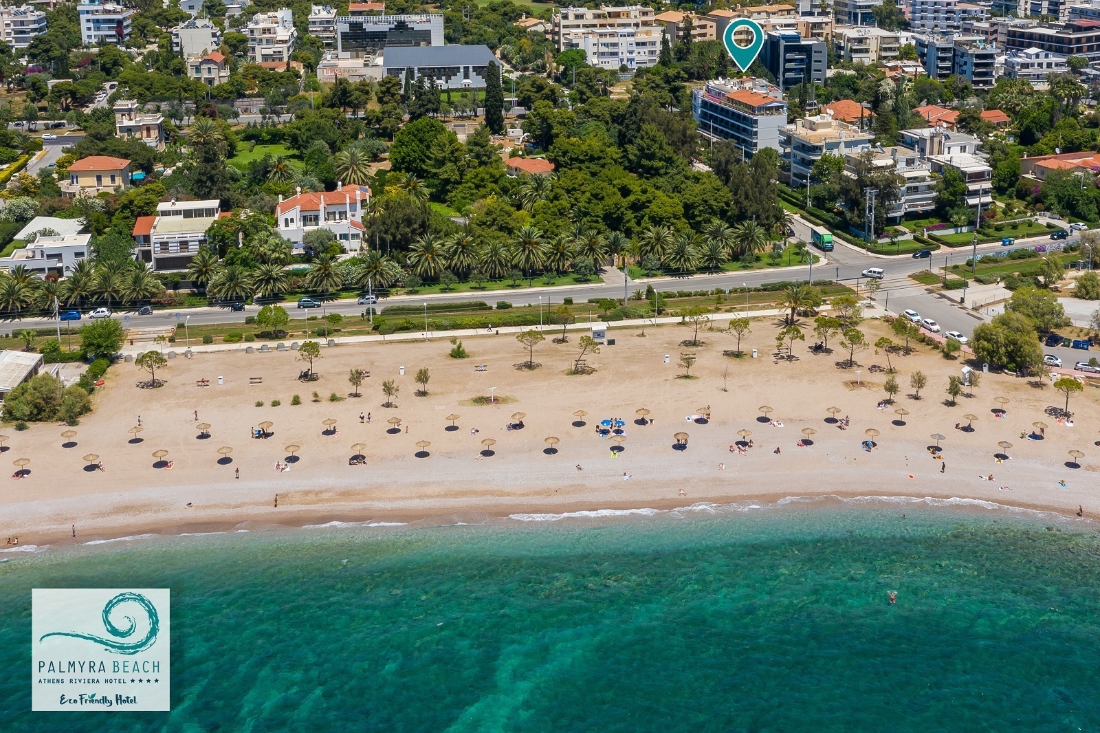 Palmyra's Beach Hotel Location